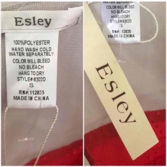 Esley | Dresses | Nwt Esley One Shoulder Gray And Red Orange Dress ...